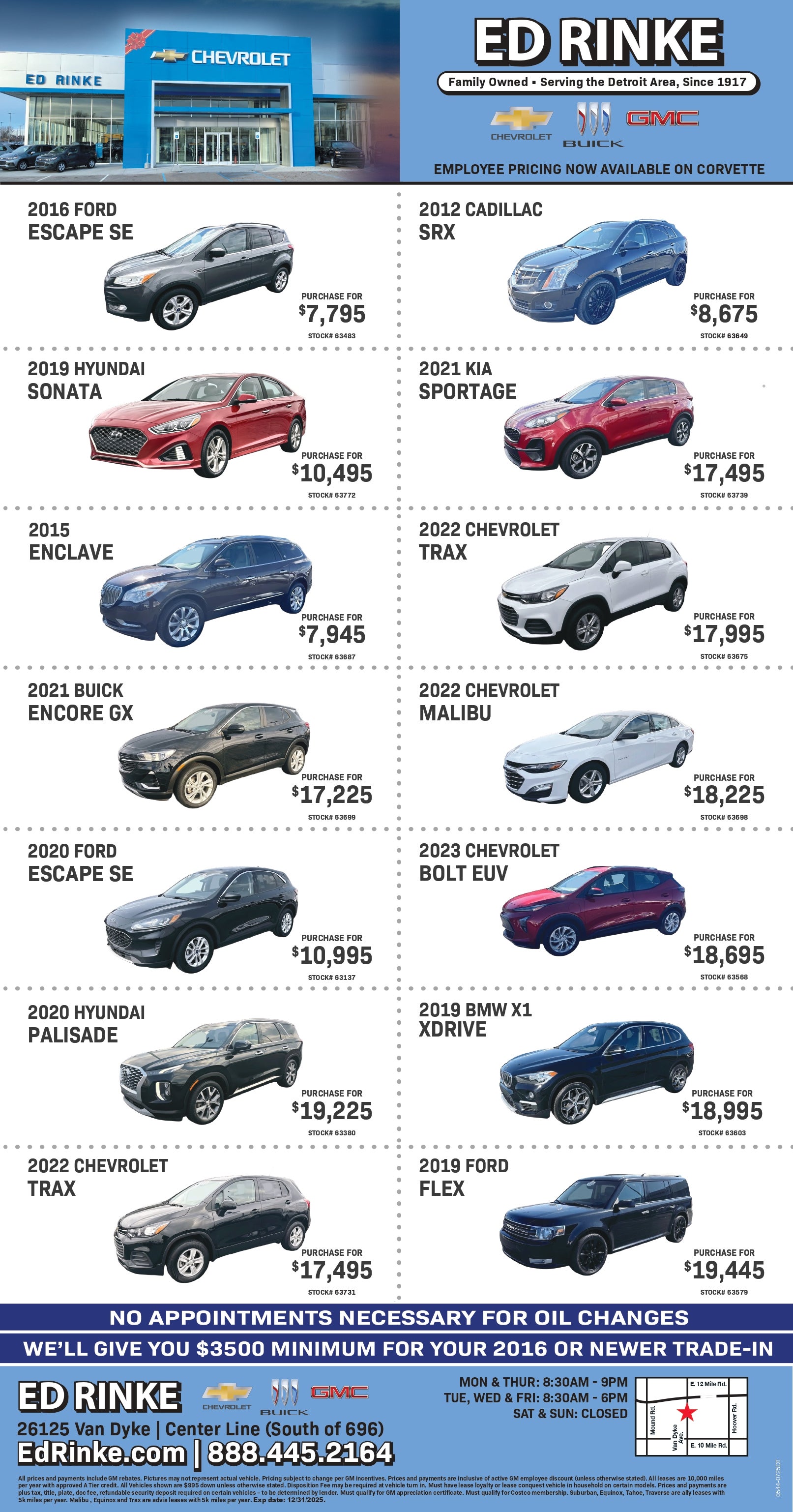 Ed Rinke Chevrolet Buick GMC - used-cars-weekly-ads