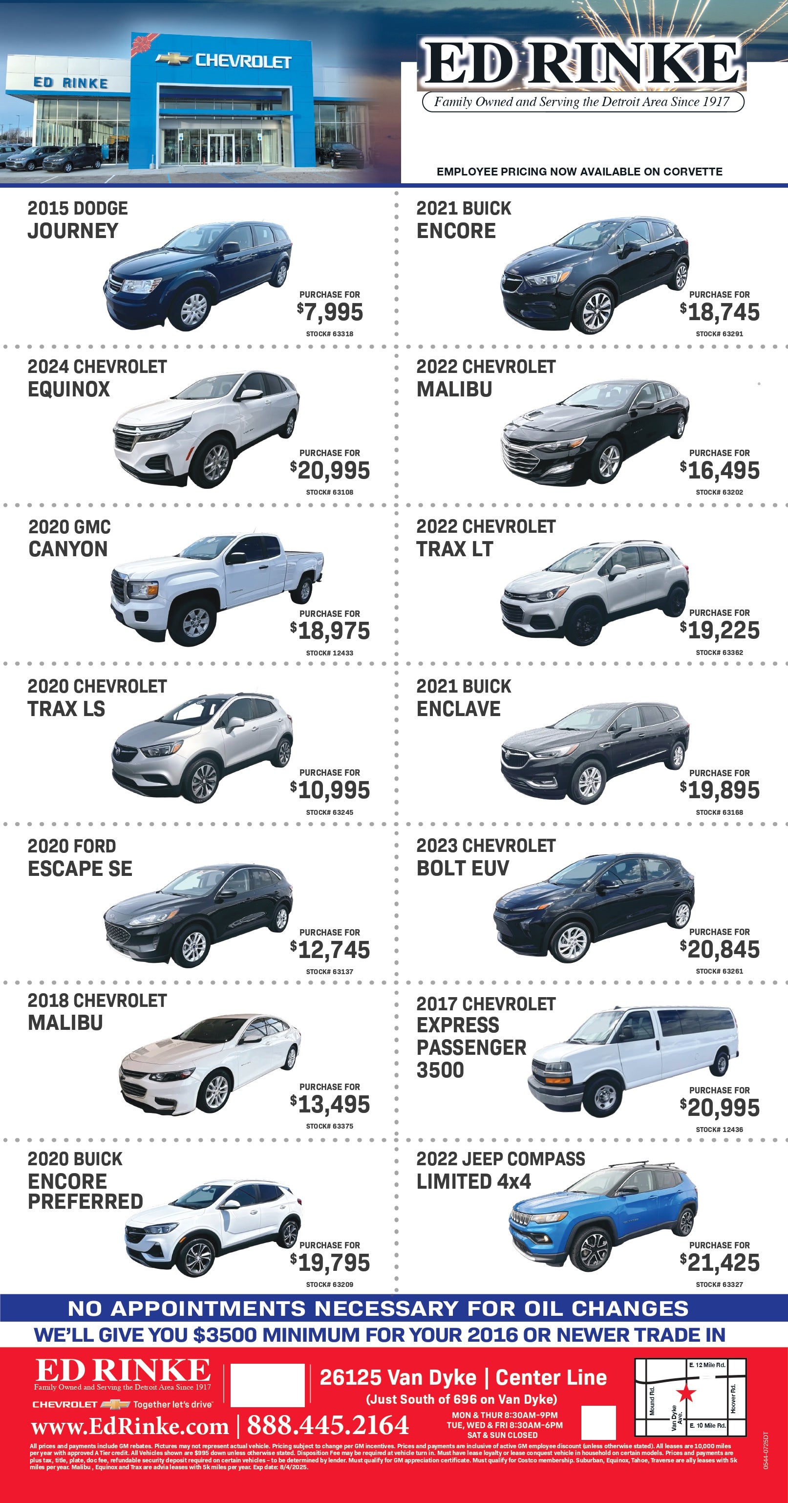 Ed Rinke Chevrolet Buick GMC - used-cars-weekly-ads